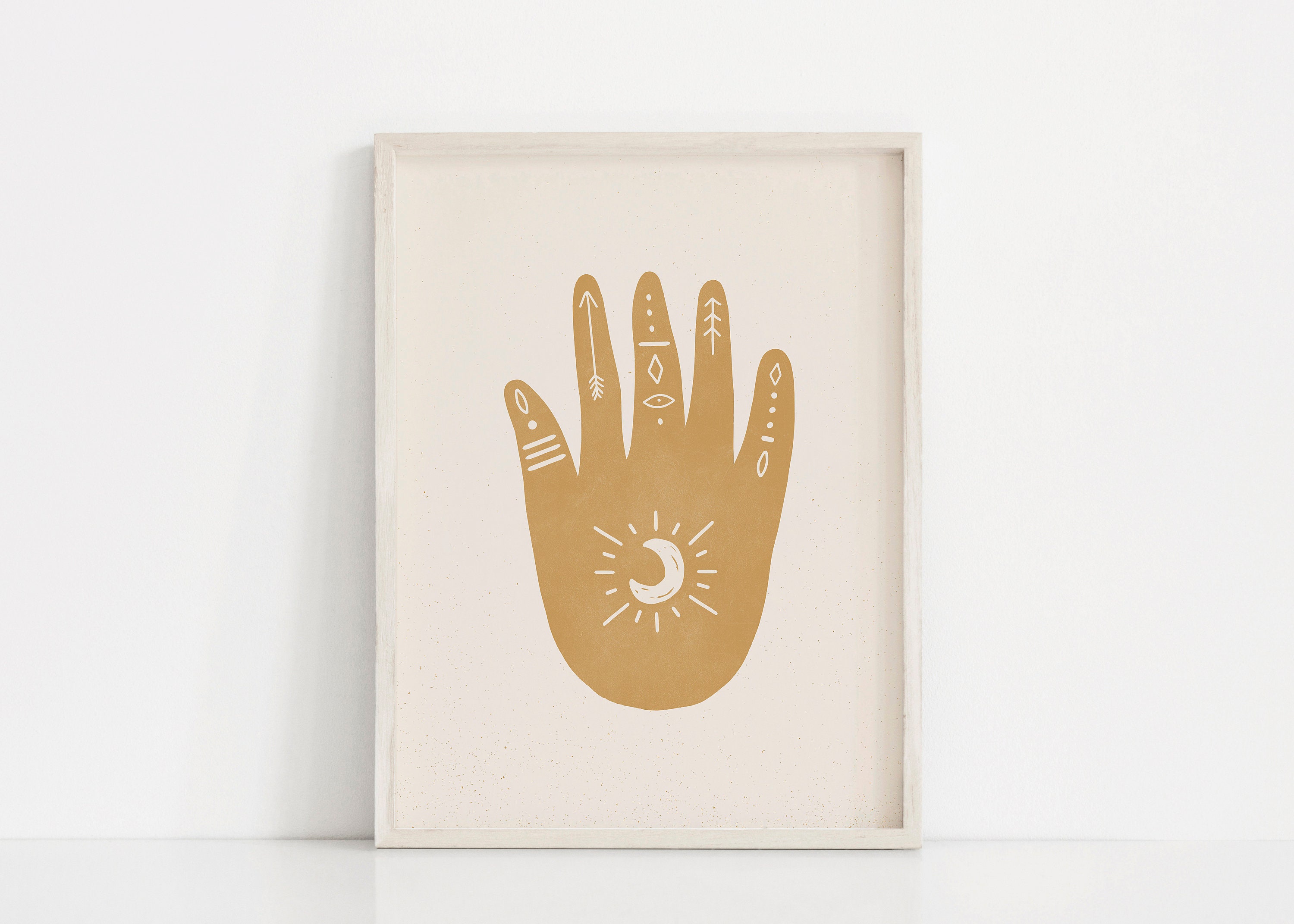 Boho Hand Print Hand Print Palm Hand Print Boho Print | Etsy
