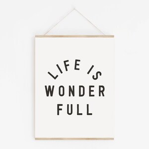 Kids Print - Life is Wonder Full | Playroom Print | Nursery Print ...
