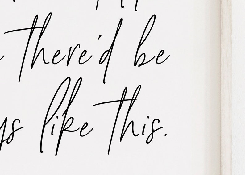 Mama Told Me There'd Be Days Like This Song Quote Van - Etsy