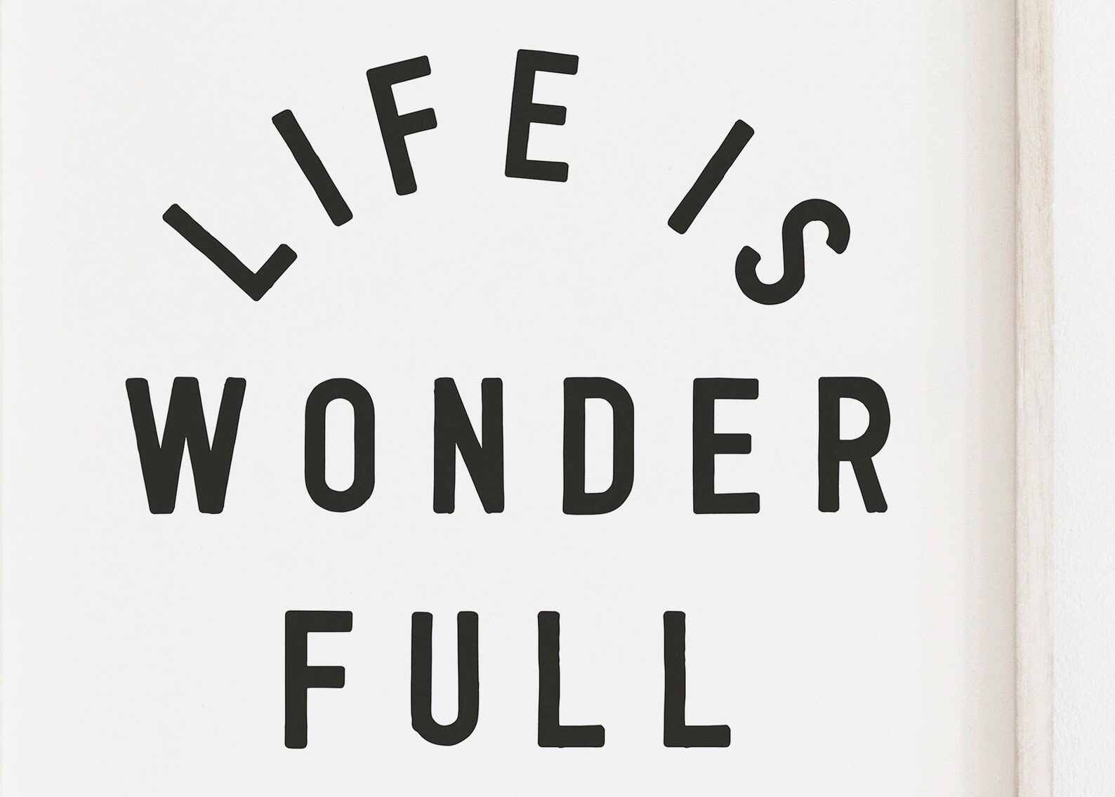 Kids Print Life is Wonder Full Playroom Print Nursery - Etsy