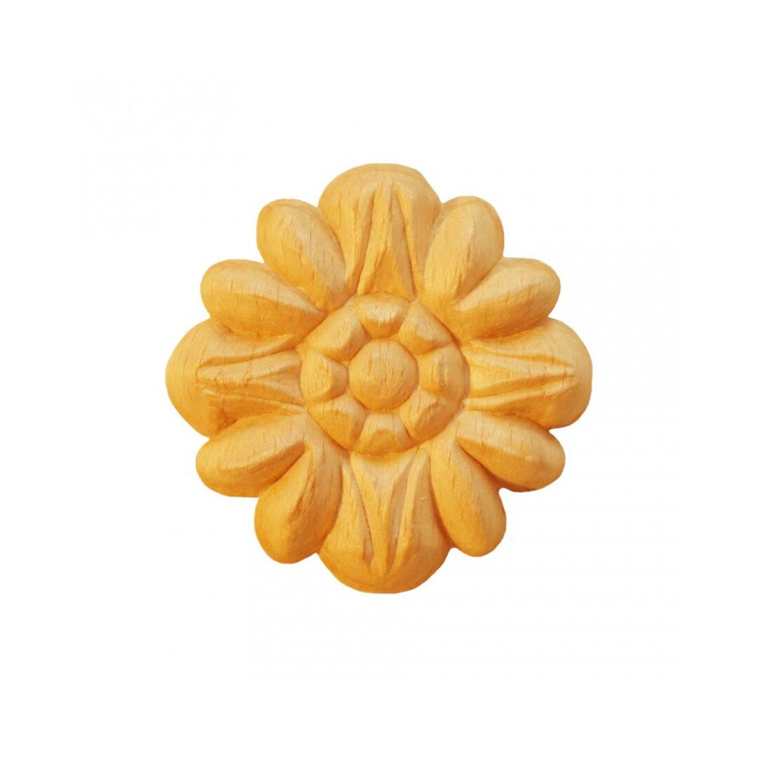 Round RR29 Rosettes Made of Wood: 55 Mm X L 55 Mm X 8 Mm Ep - Etsy