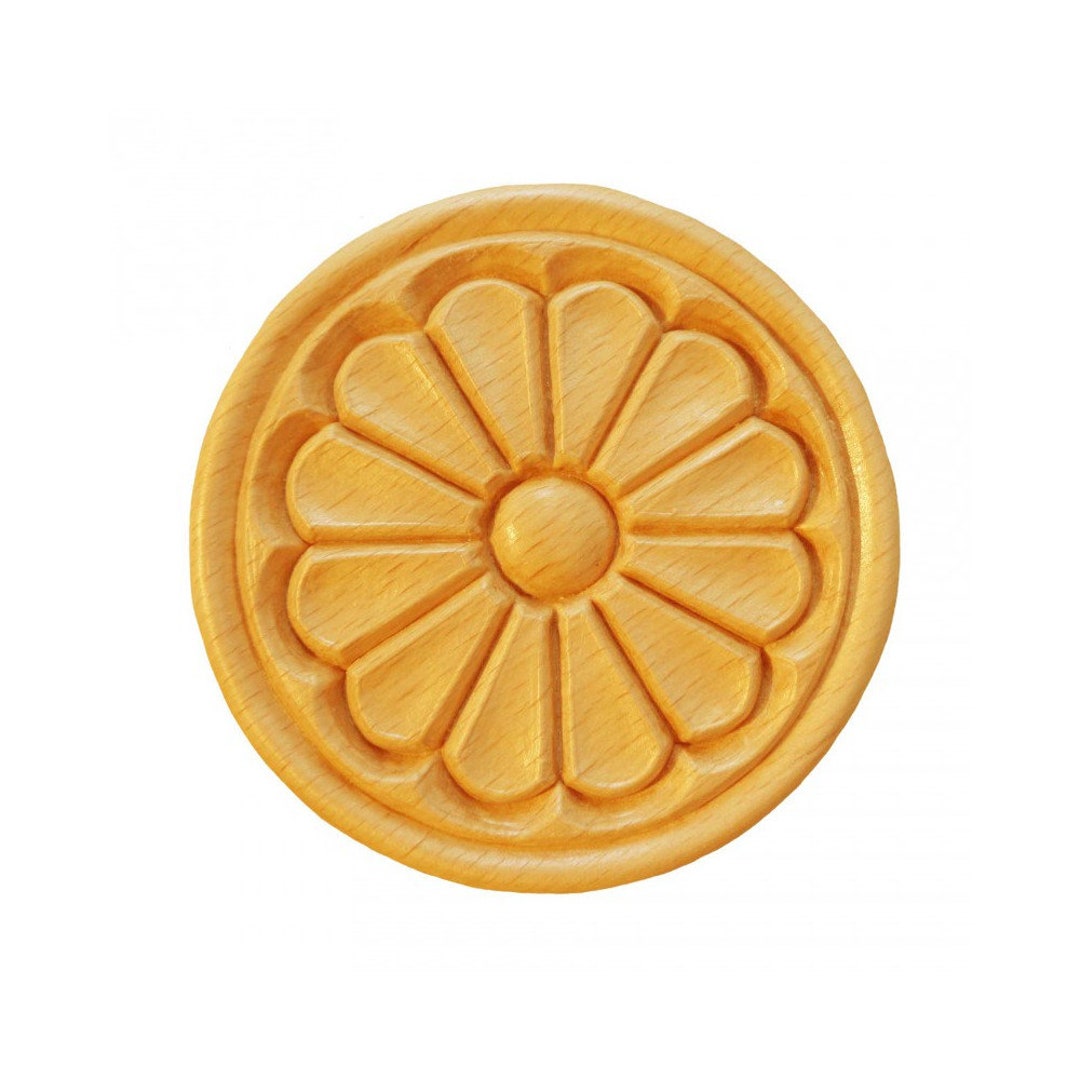 Pinwheel Round RR15/A Raw Wood: 80 Mm X L 80 Mm X Ep 7 Mm - Etsy