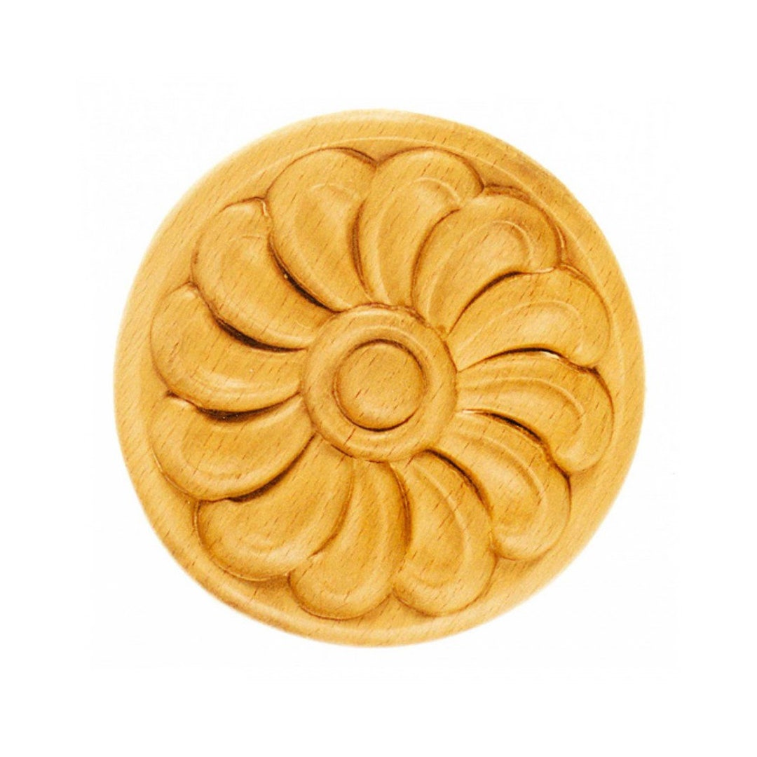 Round RR39 Rosettes Made of Wood: 100 Mm X 100 Mm X 8 Mm Ep L - Etsy