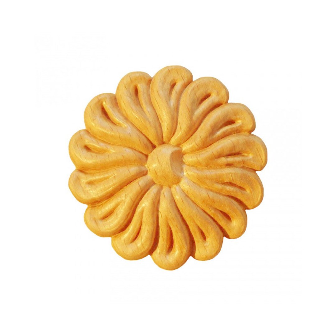 Round RR10 Rosettes Made of Wood: 60 Mm X W 60 Mm X 8 Mm Ep - Etsy