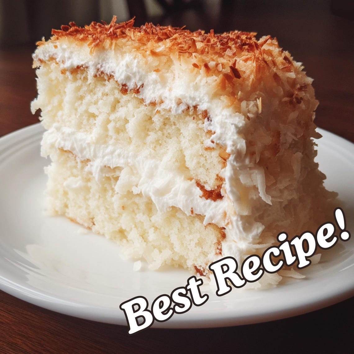 Coconut Cloud Cake Recipe – Printable PDF, From Scratch Angel Coconut Cake, Digital Download ...
