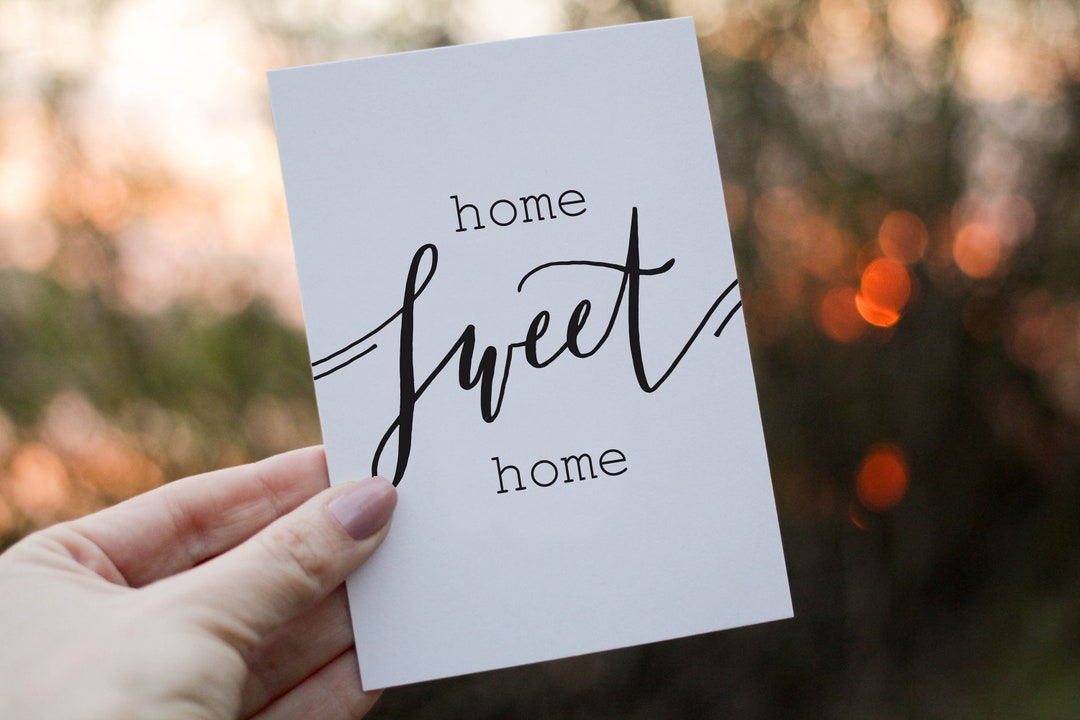 Print at Home Printable Home Sweet Home Housewarming Greeting Card 5x7 ...