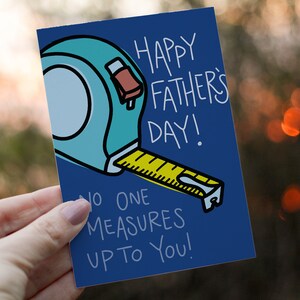 Print at Home No One Measures up to You Measuring Tape Father's Day Dad ...