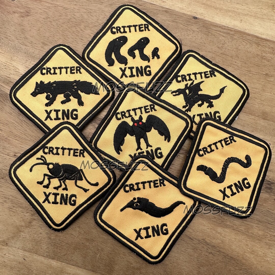 Critter Xing Patch(series 1) (sew On) - Etsy