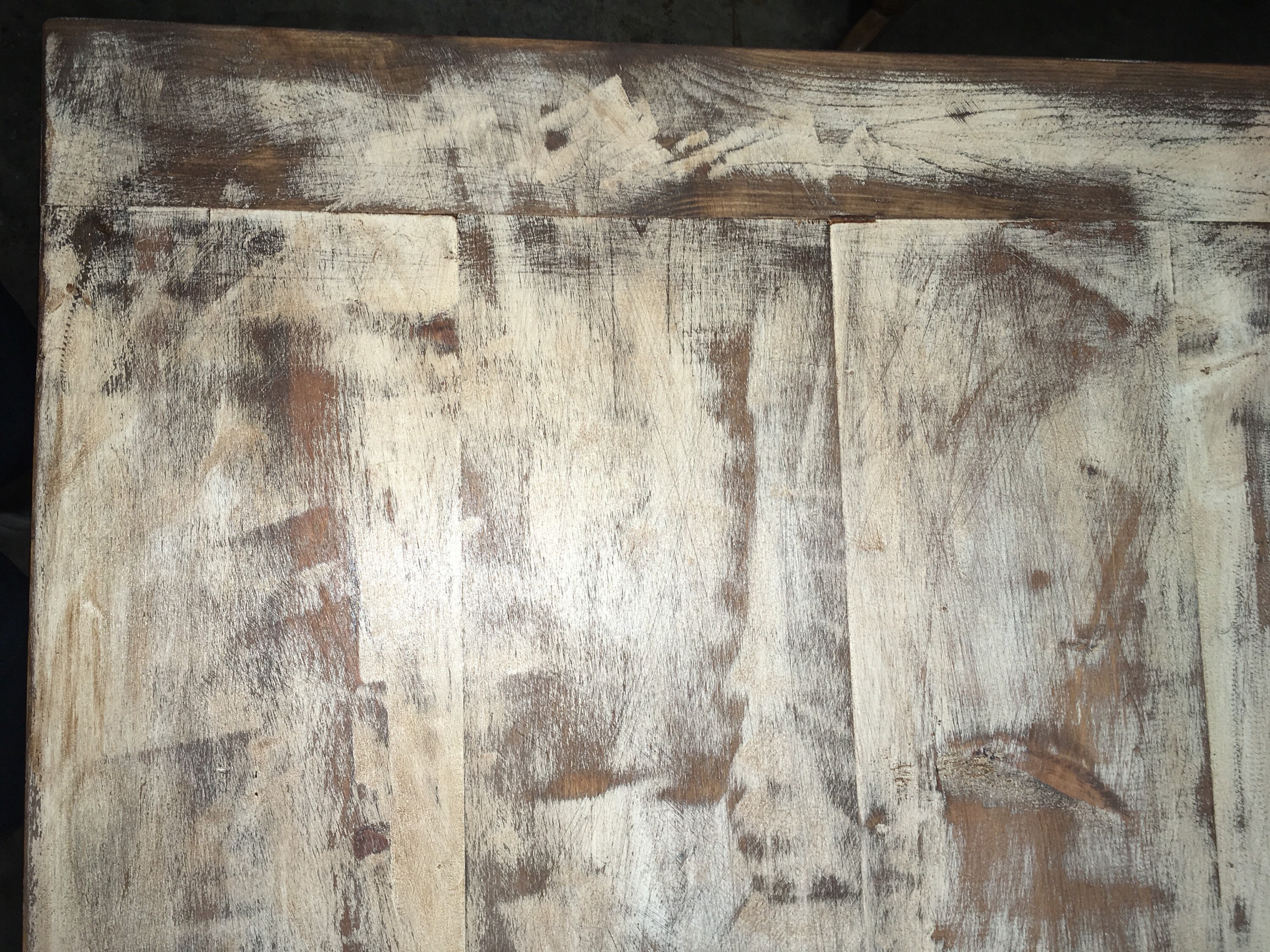 Country Farmhouse Antique Primitive Rustic White Wash Kitchen Dining ...