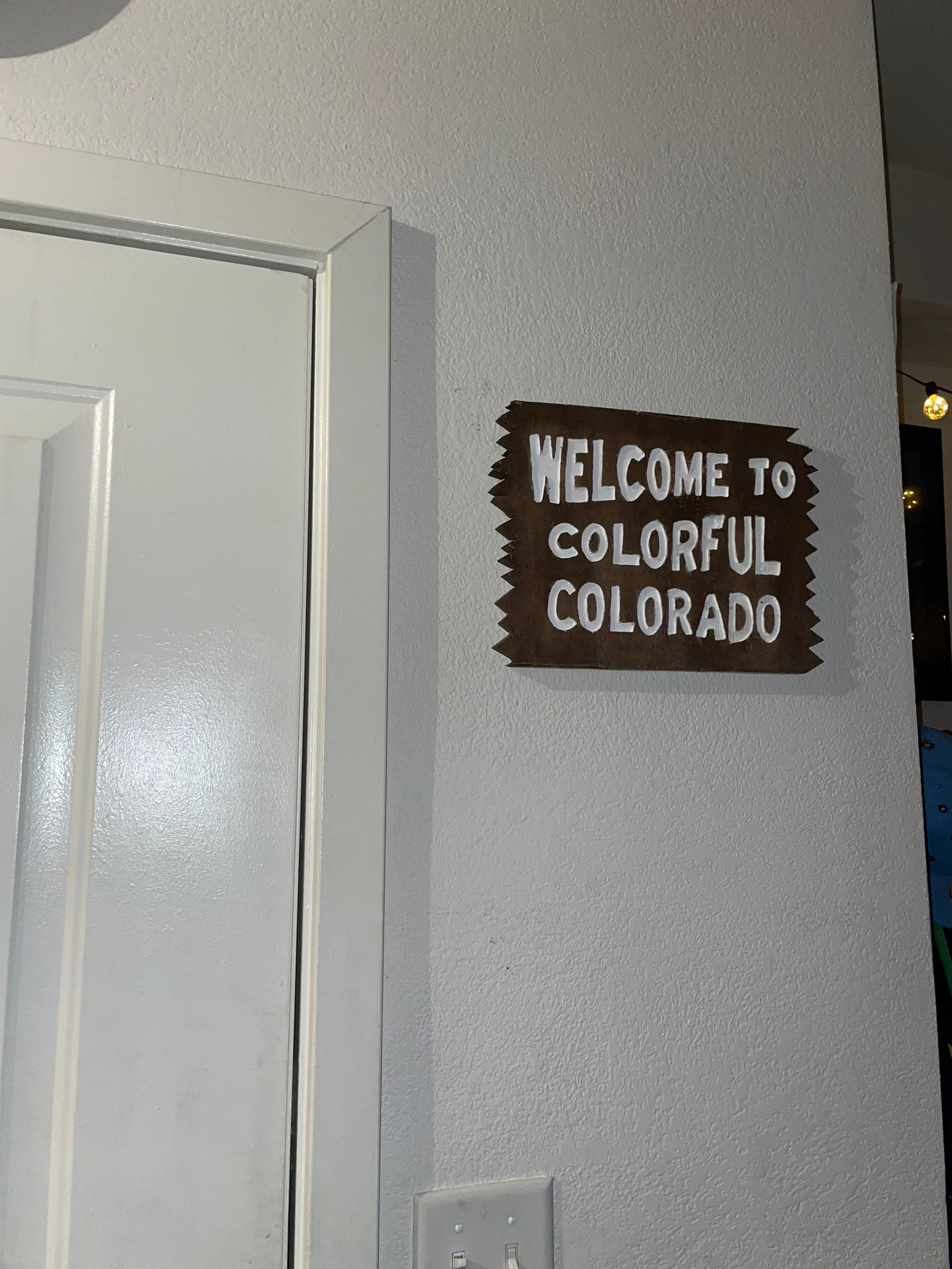 Welcome to Colorful Colorado Handmade Wooden Sign - Etsy