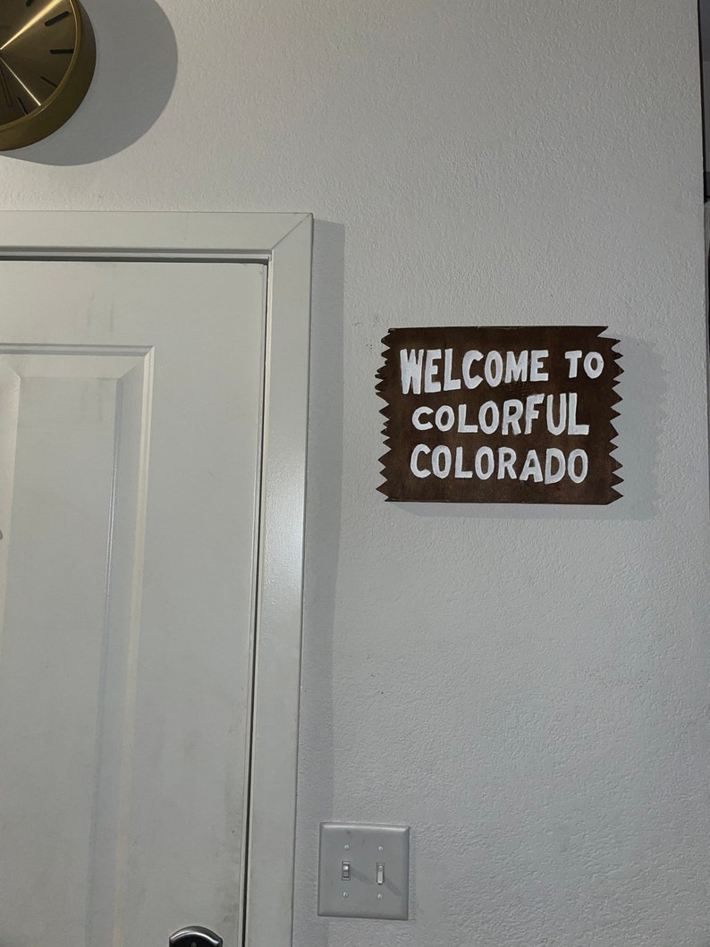 Welcome to Colorful Colorado Handmade Wooden Sign - Etsy