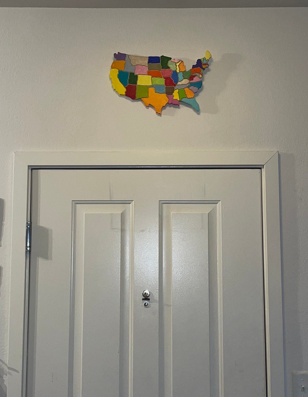 United States USA Map Rainbow Wall Hanging - Etsy
