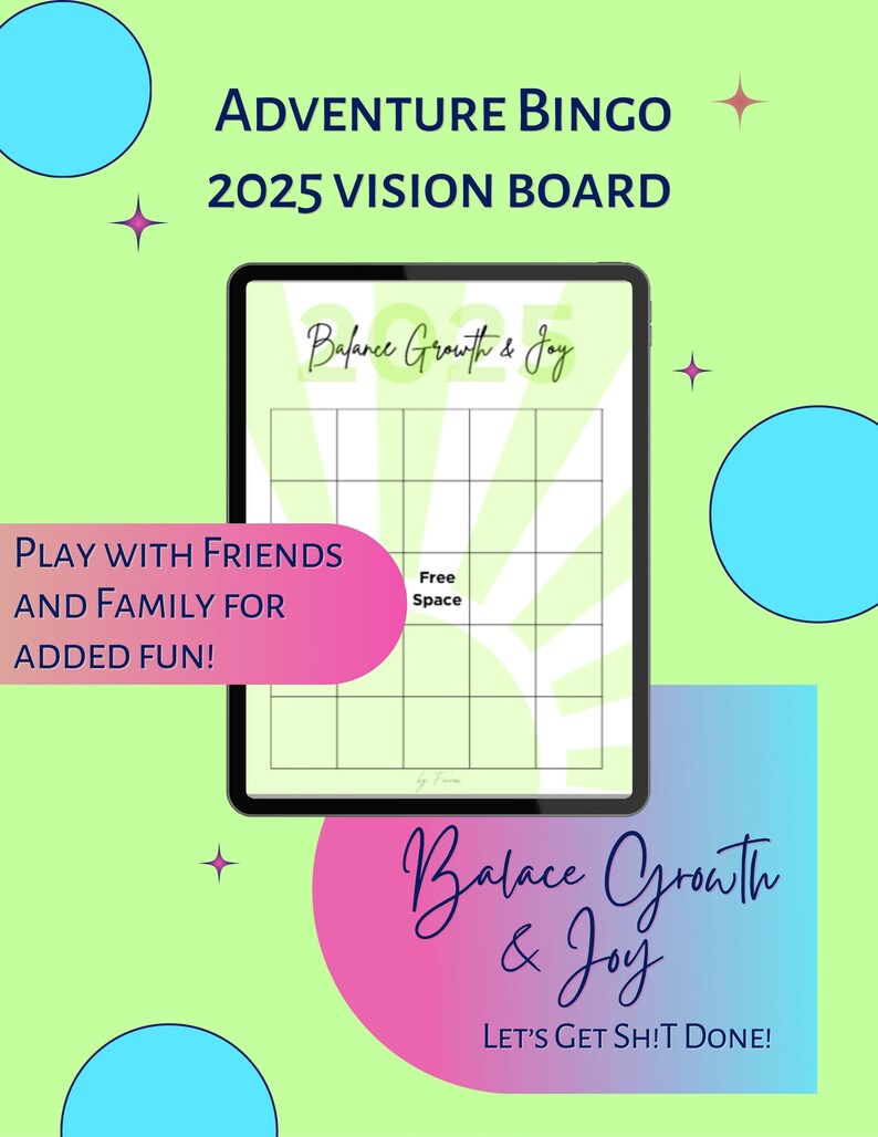 2025 Bingo Goal-setting Cards Vision Cards Manifestation Cards Custom ...