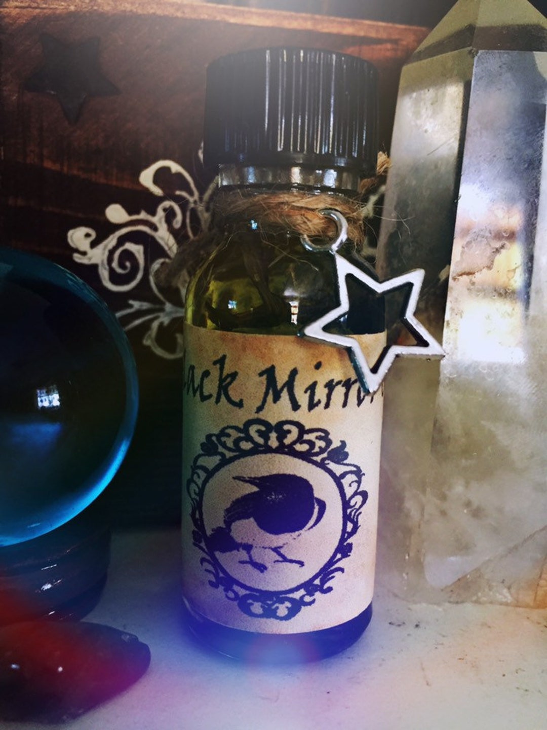 Black Mirror Oil,witchcraft,wicca,scrying - Etsy
