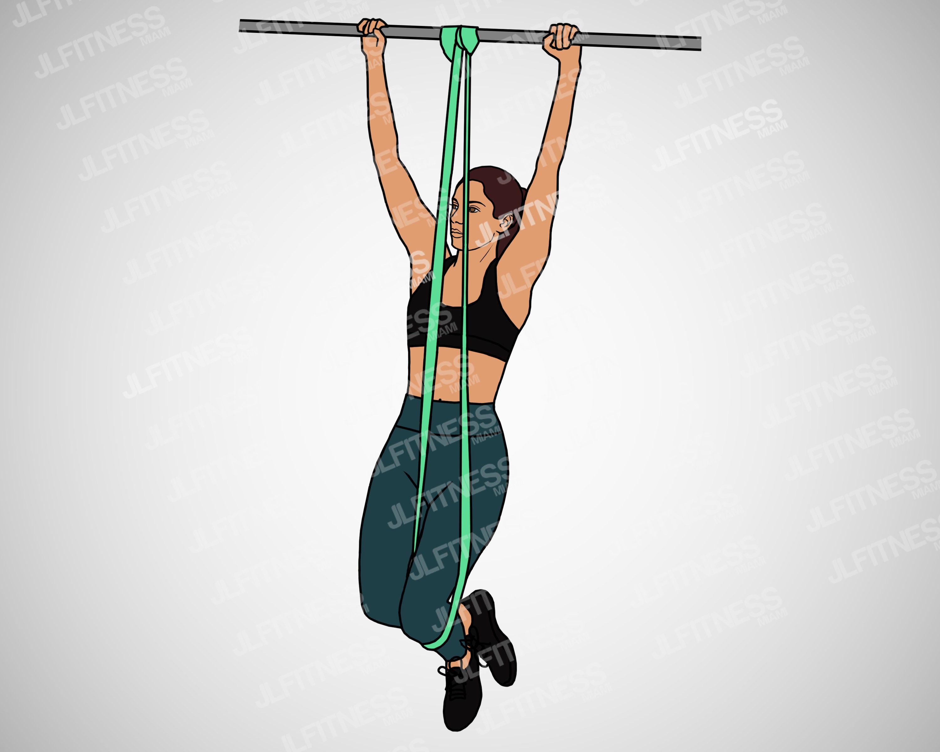 Fitness Woman Png. Exercise Clip Art Bundle. 24 Bodyweight Exercises ...