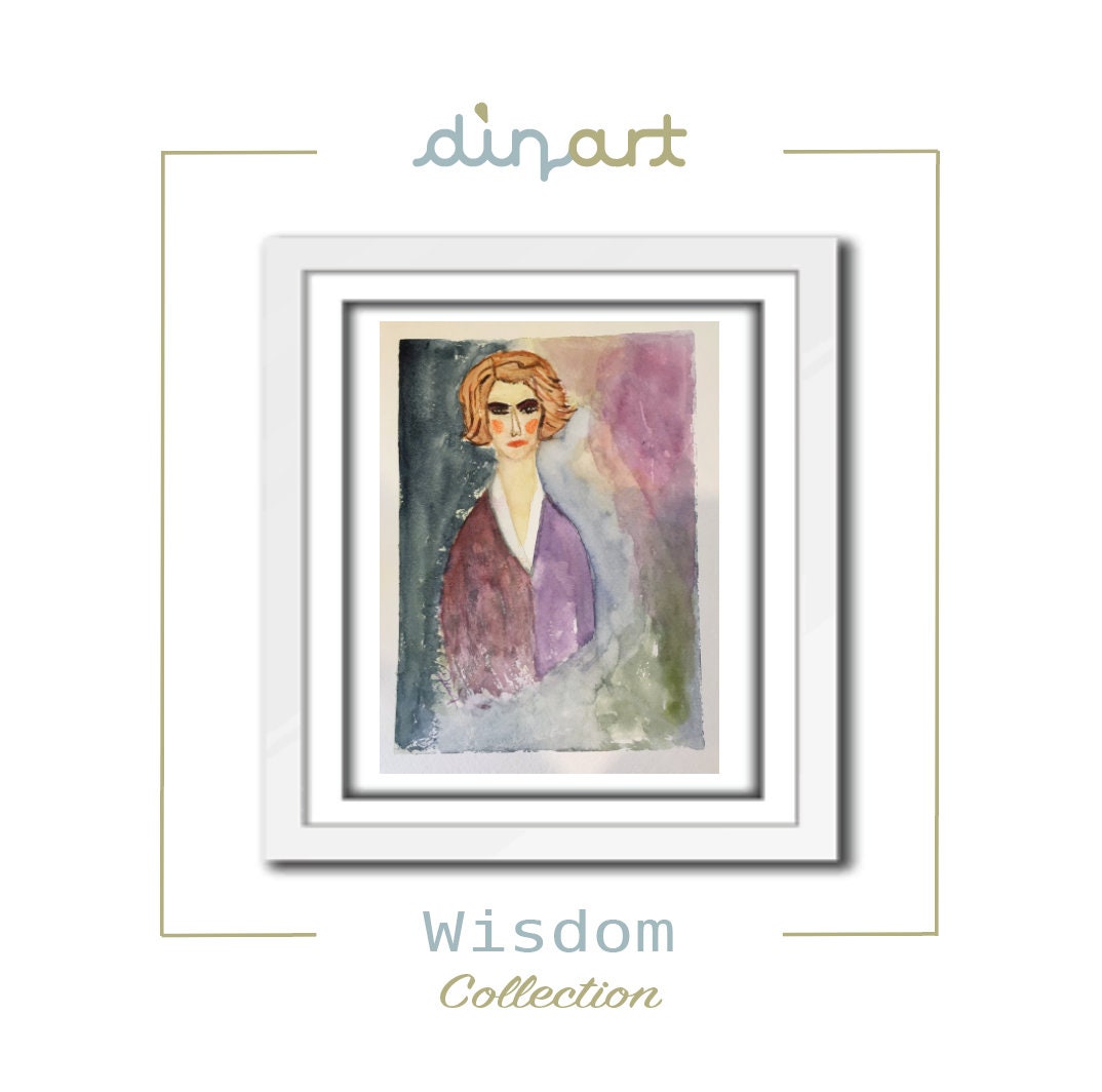 Wisdom Jewelry Watercolor Painting Wearable Art - Etsy