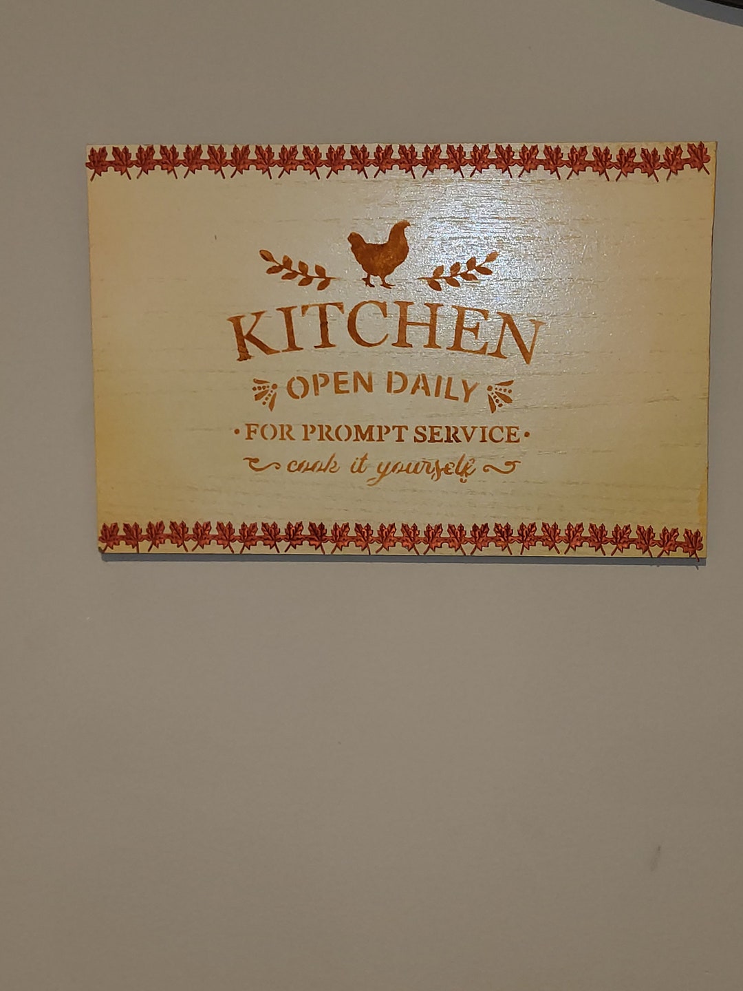 Rustic Farmhouse Kitchen Sign - Etsy