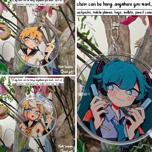 PREORDER Virtual Singer VOCALOID Acrylic Ribbon Charms - Etsy