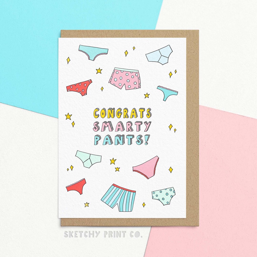 Graduation Card | Congrats Smarty Pants | Funny Graduation Cards ...