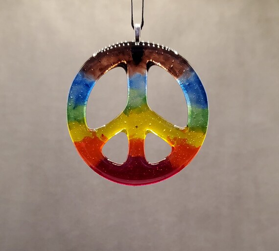 Peace Sign Suncatchers/ornaments - Etsy