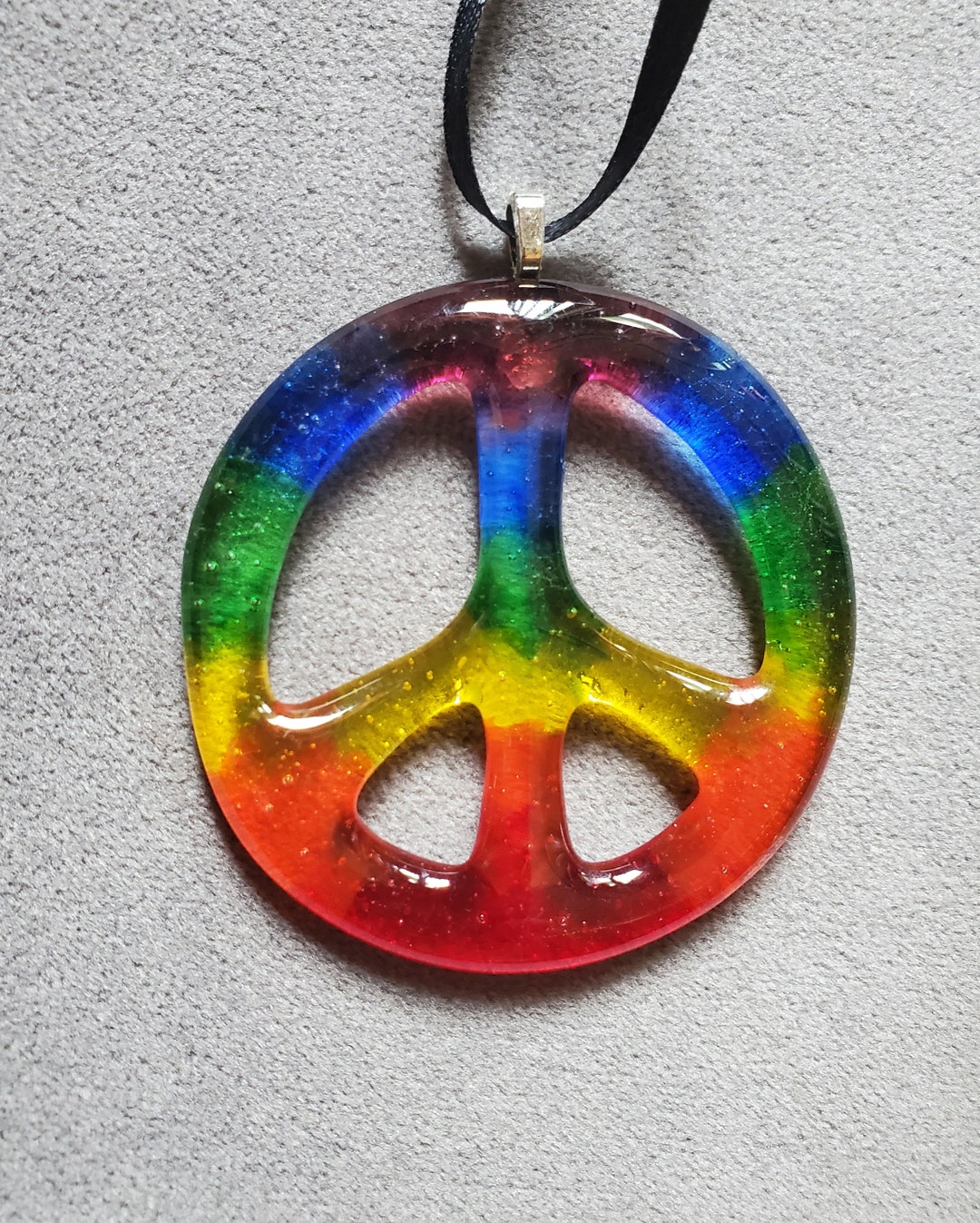 Peace Sign Suncatchers/ornaments - Etsy