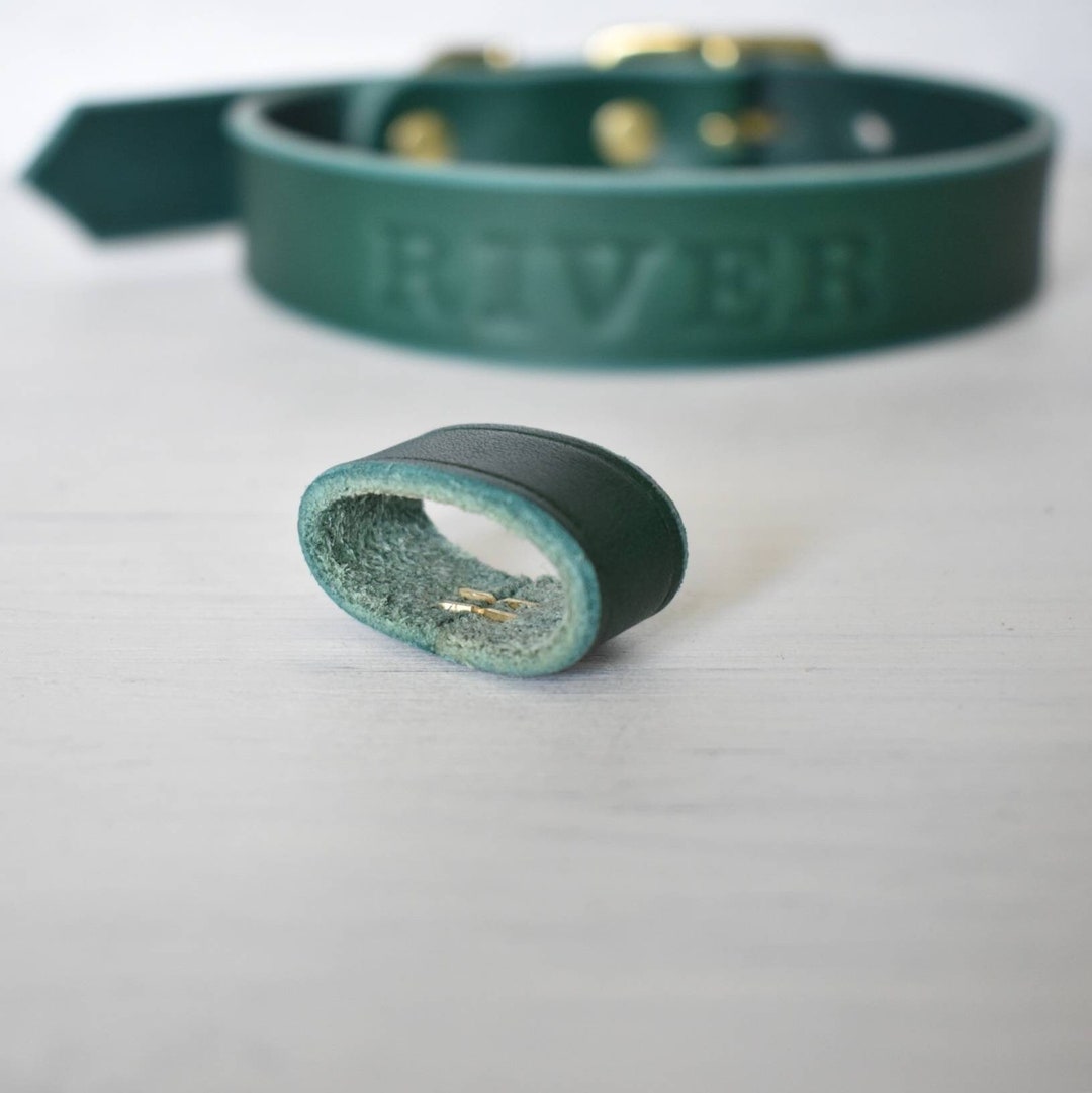 Removable Leather Keeper - Add on to 5/8", 3/4", 1" 1 1/4", 1 1/2" Dog ...