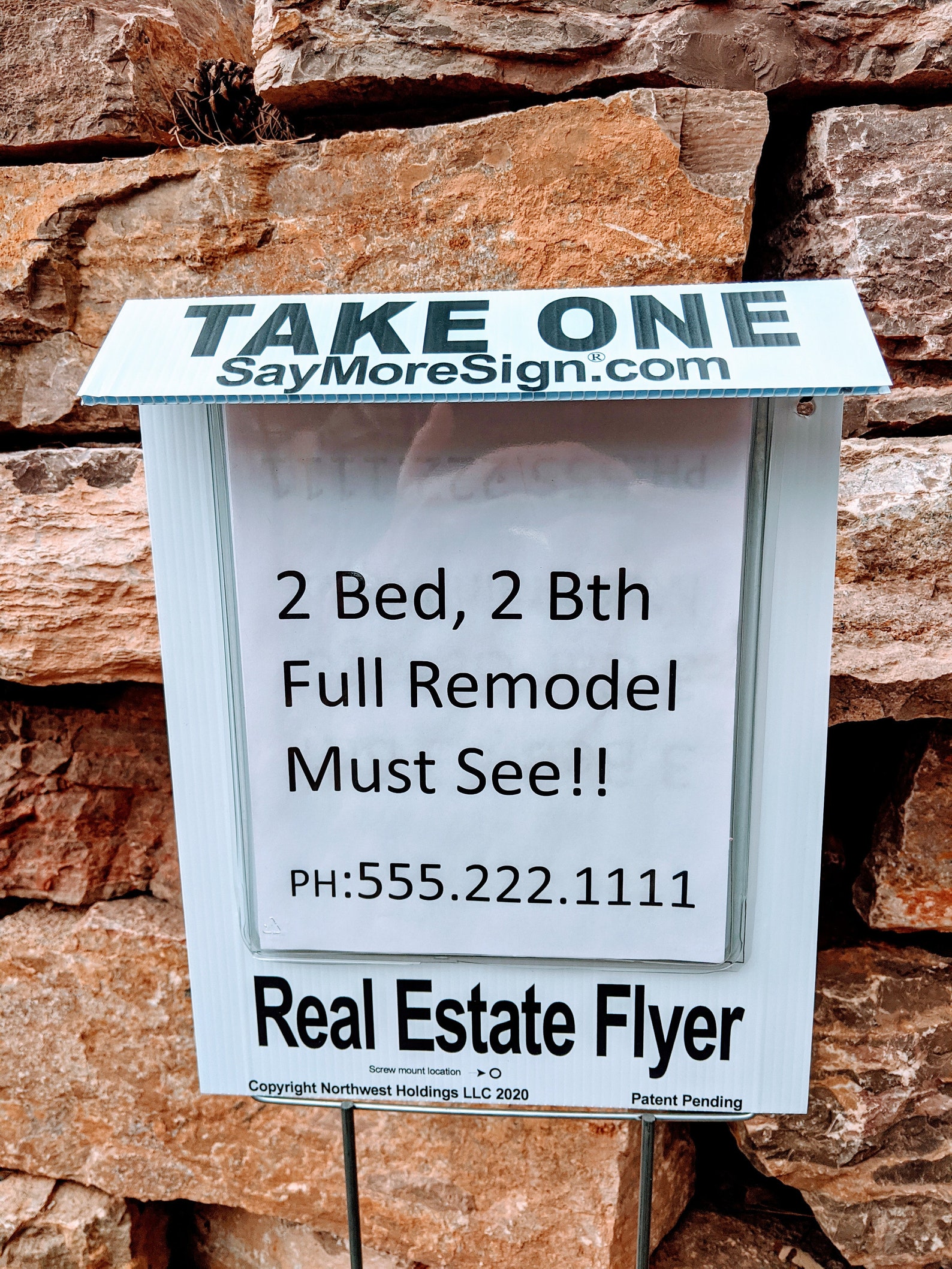 Brochure Box, Flyer Box, Brochure Box With Heavy Duty Foot Stake, - Etsy