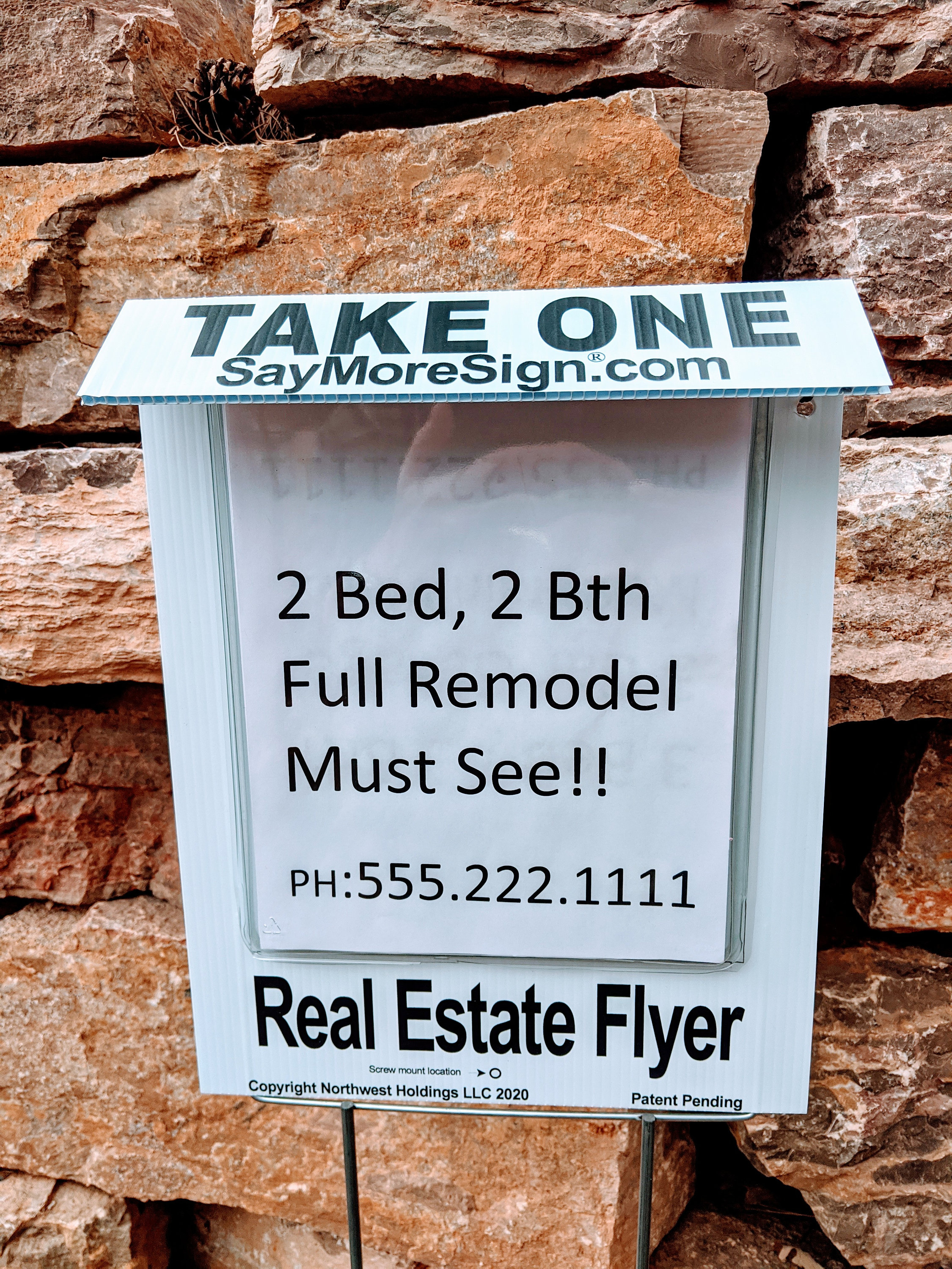 Brochure Box, Flyer Box, Brochure Box With Heavy Duty Foot Stake, - Etsy