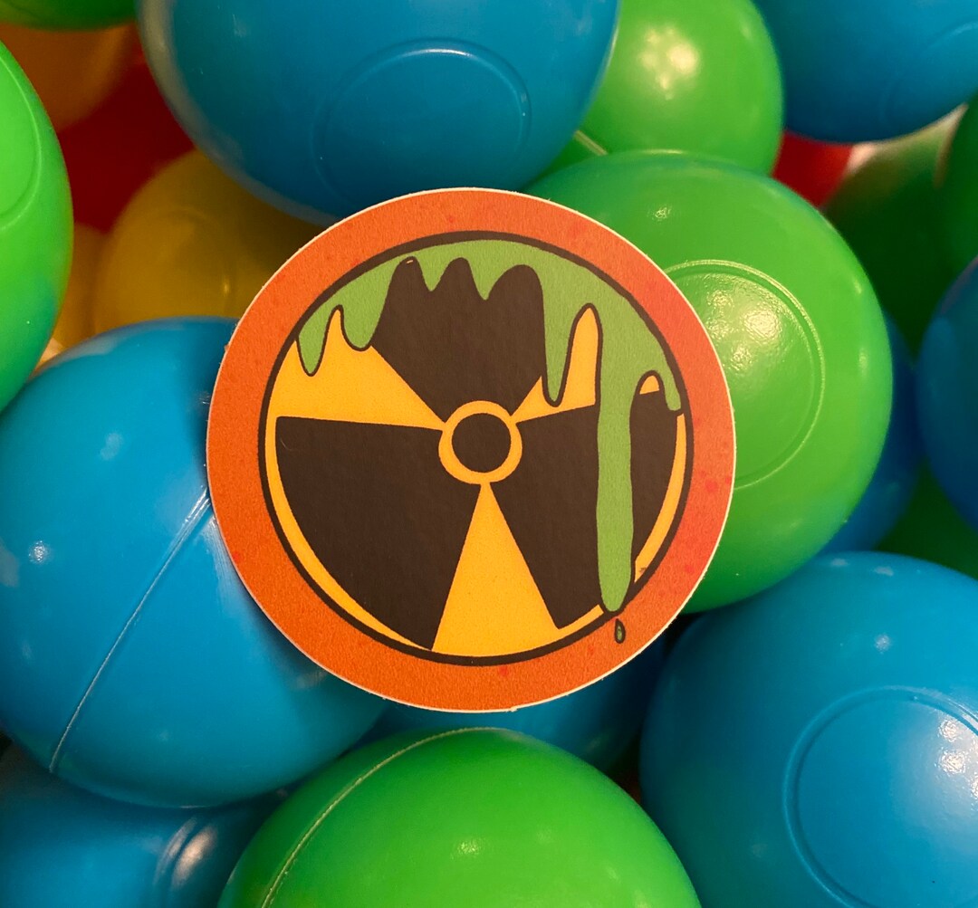 Radioactive Circle Sticker Laptop Stickers Vinyl Stickers - Etsy