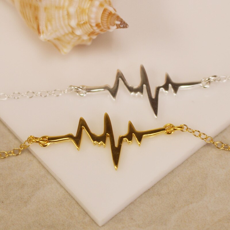 Heart Beat Necklace - Etsy