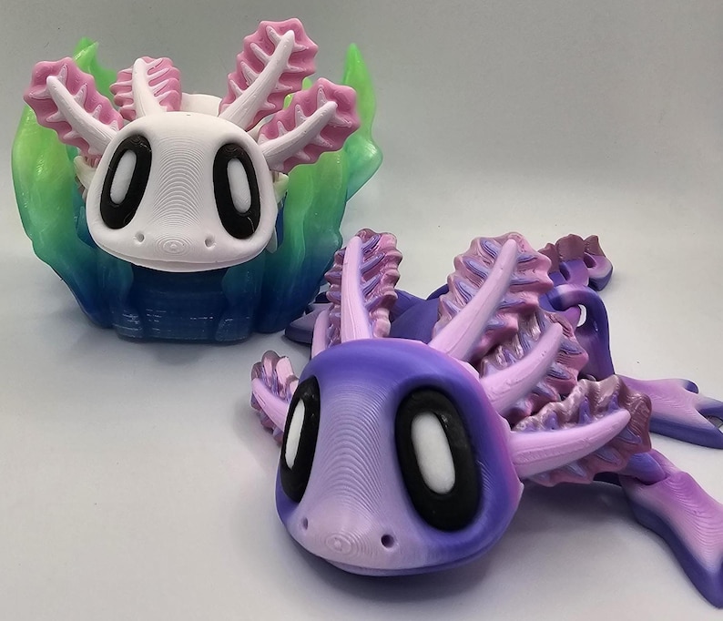 3D Printed- Blob Lab Axolotl Magnetic Feet- Fidget Toy - Etsy