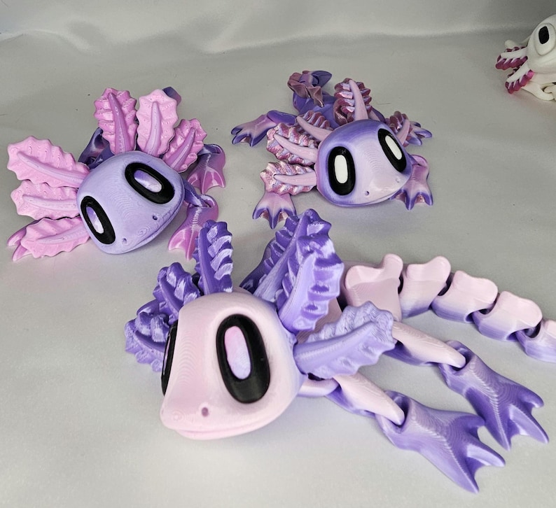3D Printed- Blob Lab Axolotl Magnetic Feet- Fidget Toy - Etsy