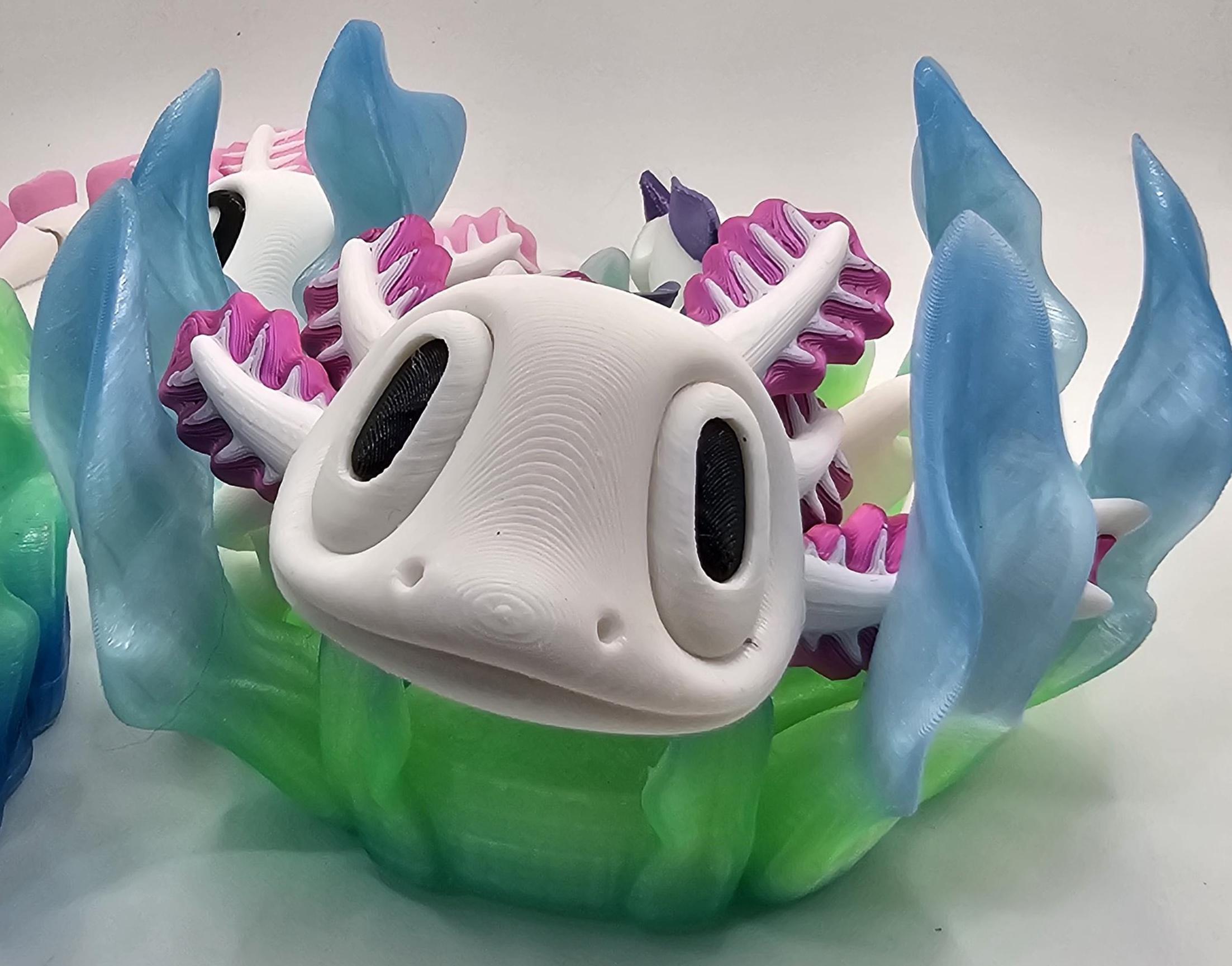 3D Printed- Blob Lab Axolotl Magnetic Feet- Fidget Toy - Etsy