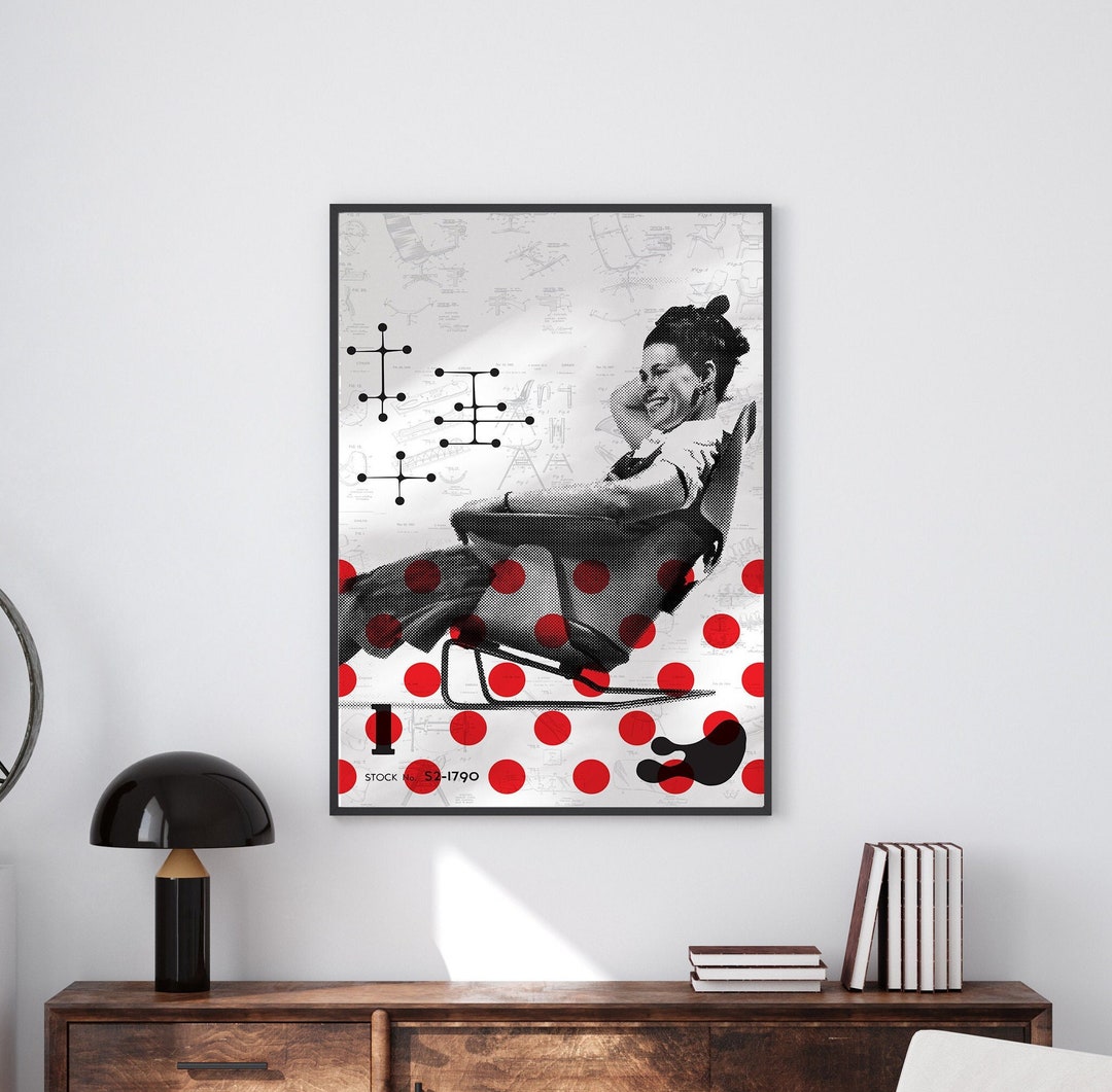 Ray Eames Dots Mid Century Modern Poster Wall Design Art Poster Poster ...