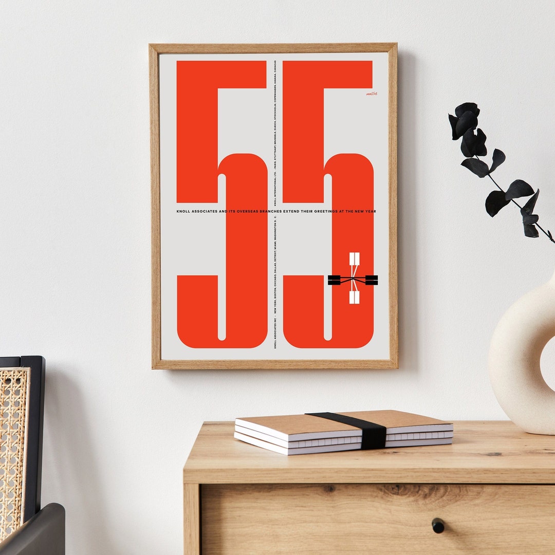 Knoll 55 Poster Mid Century Modern Wallart Printable Poster Room Wall ...