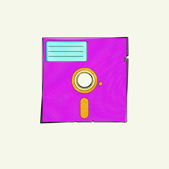 Floppy Disk Printable Retro Poster Pop Art Print Wall Art | Etsy