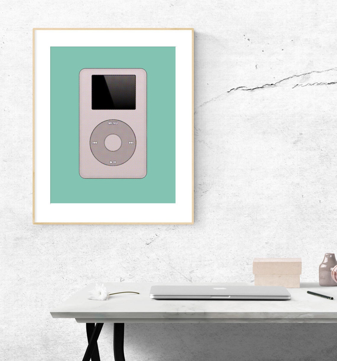 Ipod Classic Printable Retro Poster, Pop Art Print, Wall Art, Wall ...
