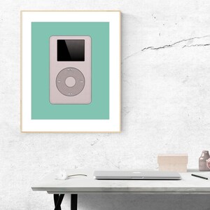 Ipod Classic Printable Retro Poster, Pop Art Print, Wall Art, Wall ...