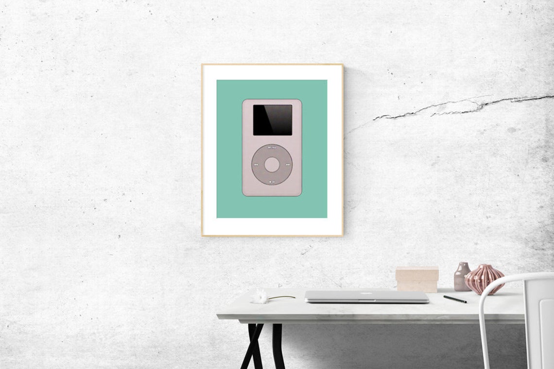 Ipod Classic Printable Retro Poster, Pop Art Print, Wall Art, Wall ...