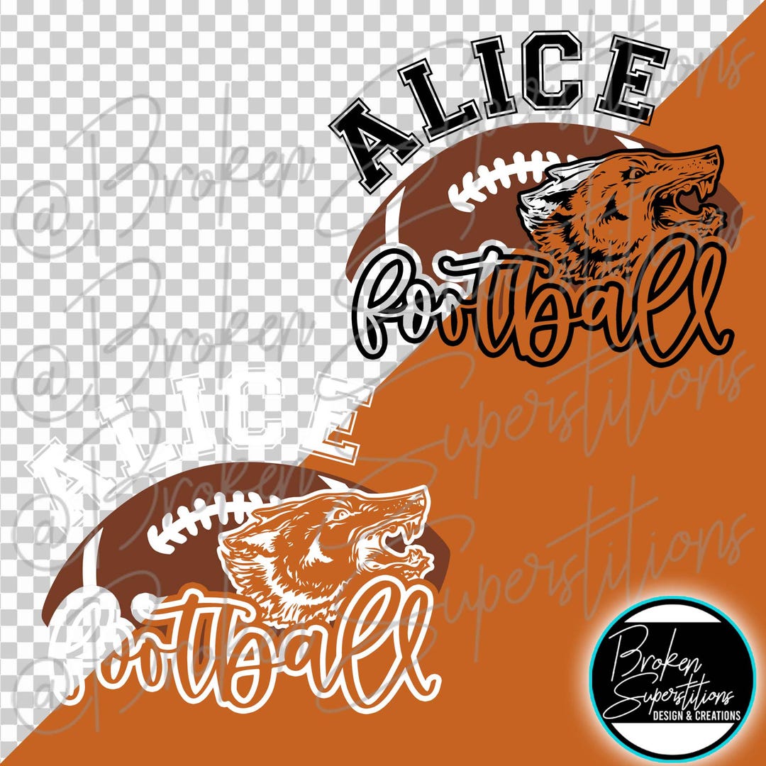 Alice Football | Coyotes | 2 Files | Transparent | School, Spirit ...