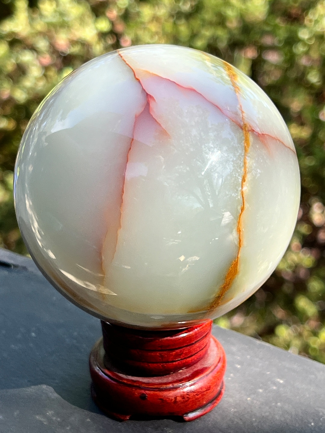 Calcite Onyx Travertine Sphere - Etsy