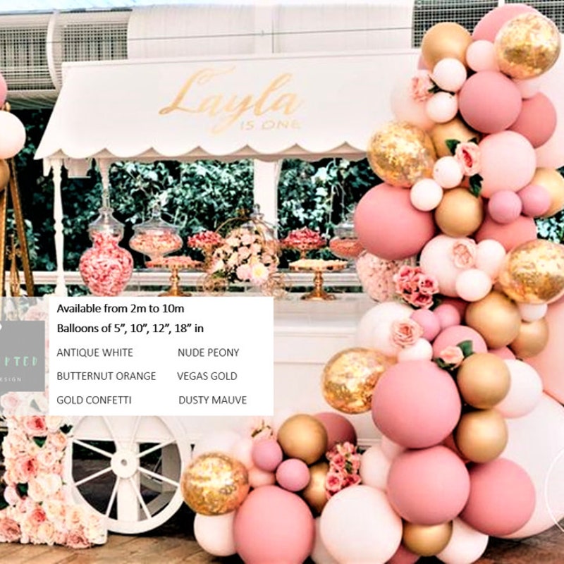Rose Gold Balloon Arch - Etsy