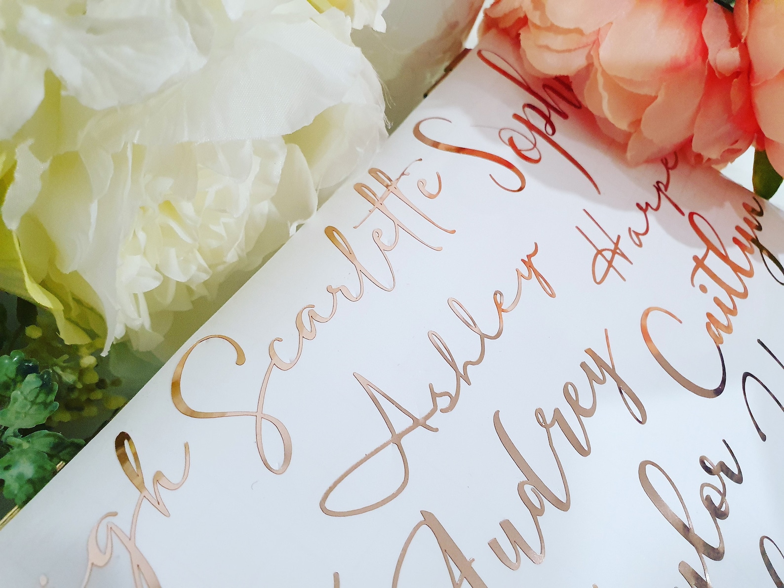 Custom Name Decal Gold Foil Decal Labels Stickers Glass Decal Custom ...