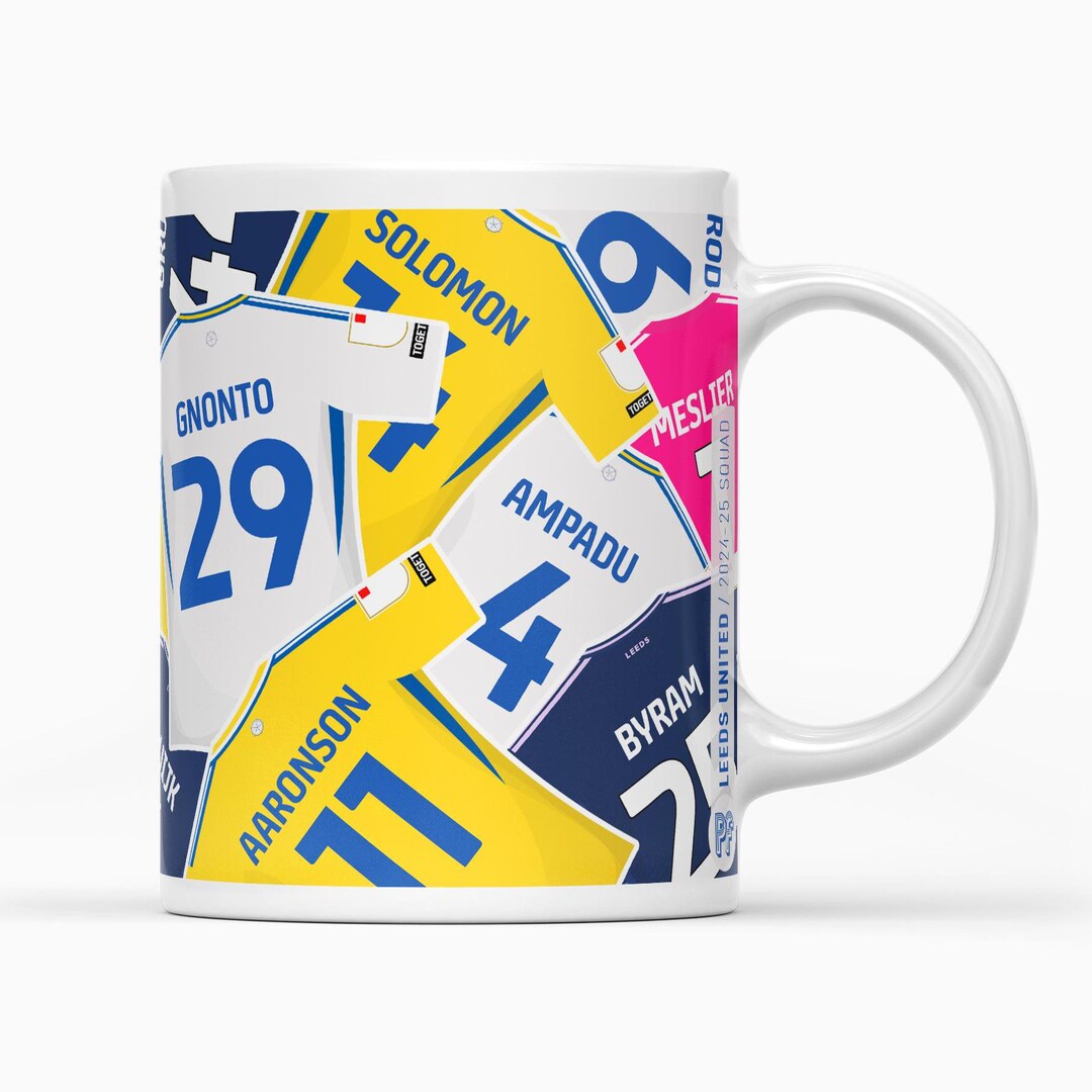 Leeds / 2024-25 Squad Mug - Etsy