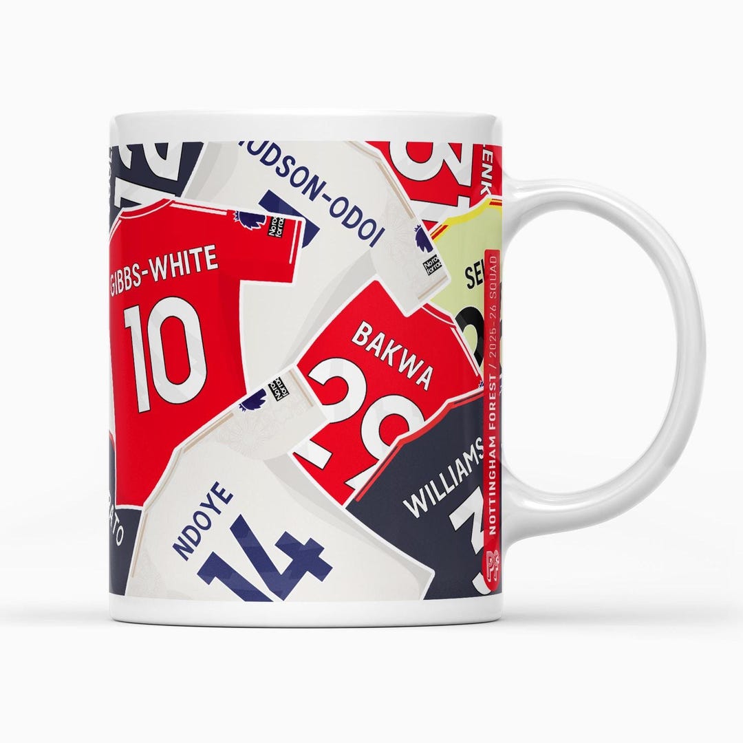 Nottingham Forest / 2025-26 Squad Mug - Etsy