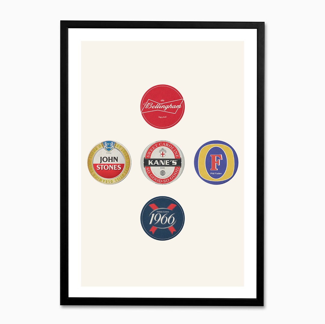 England 2022 Beer Mats / Print - Etsy