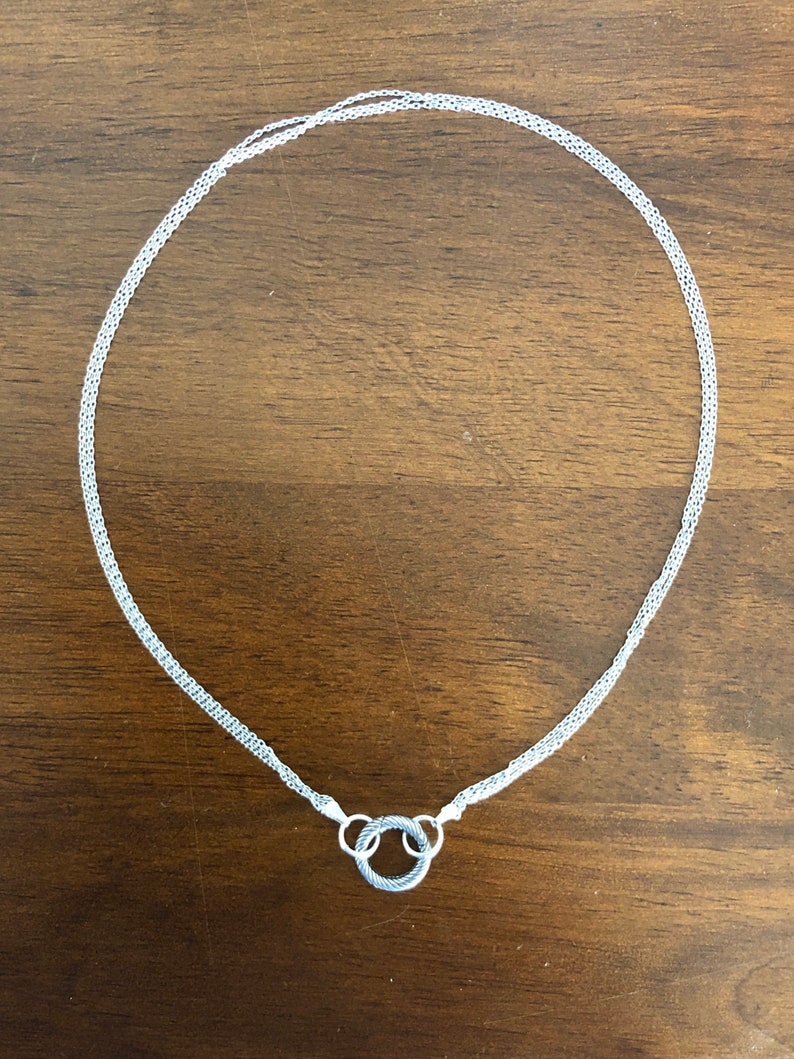 Sterling Silver Submissive Day Collar with Eternity Ring | Etsy