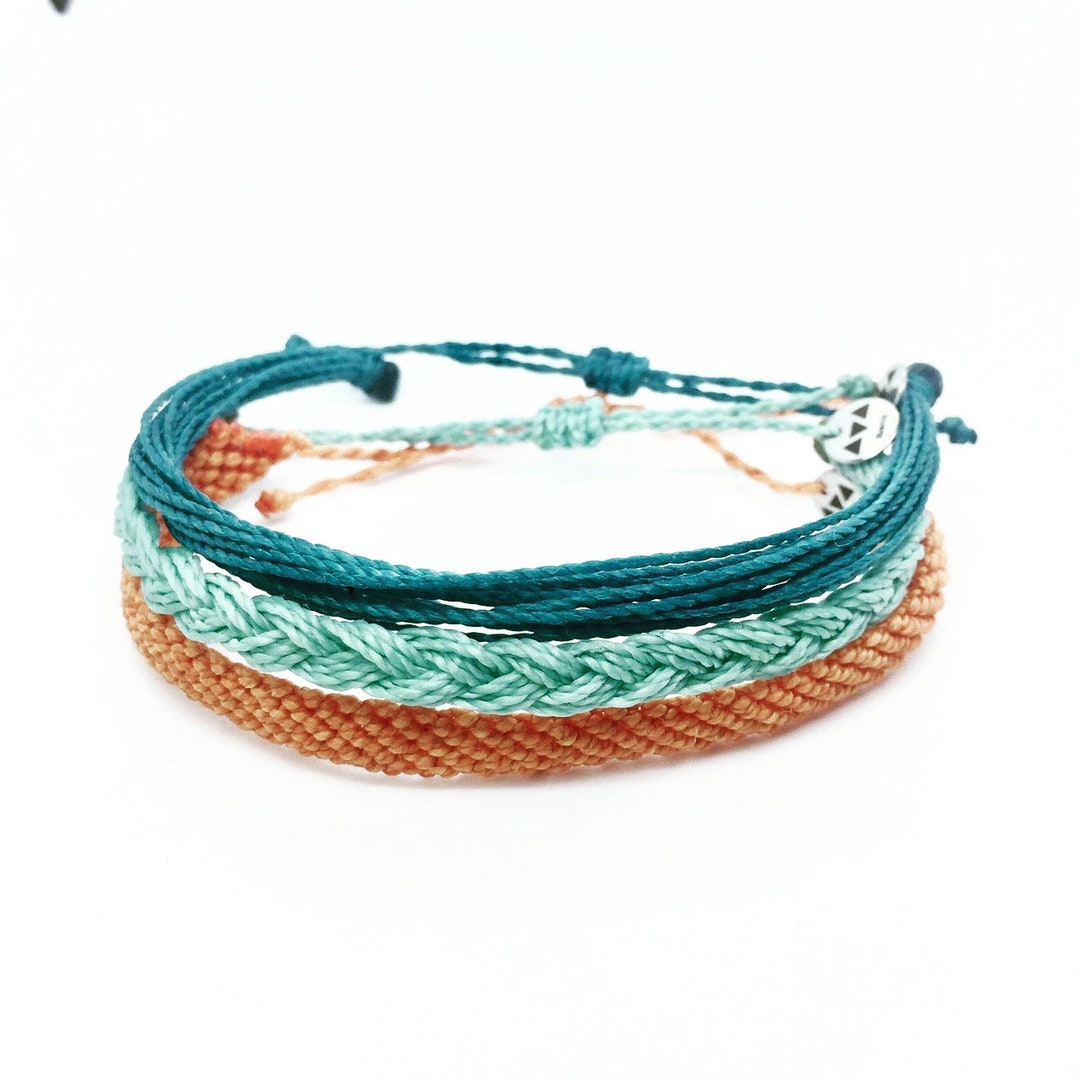 Pack of 3 Bracelets, Surfer Bracelets, Boho Bracelets, Wave Bracelets ...