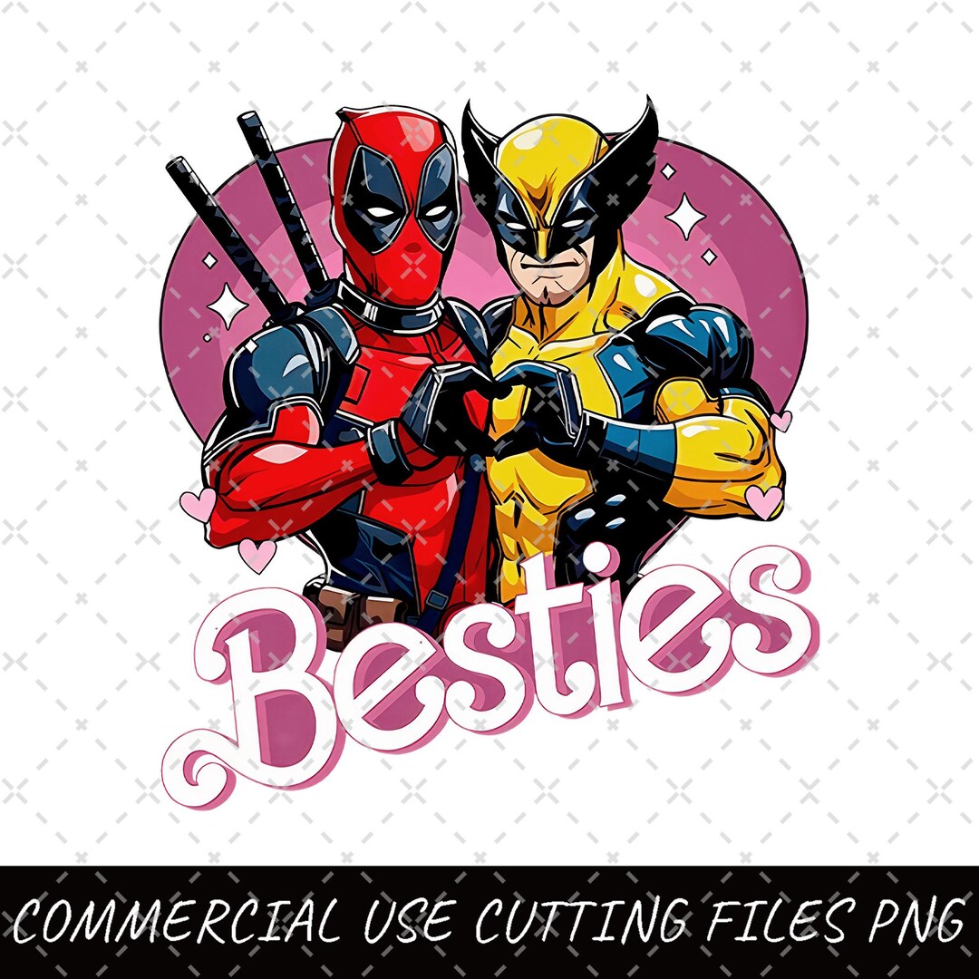 Superhero Deadpool Wolverine Besties Marvel Png, Deadpool 3 Png, Best ...