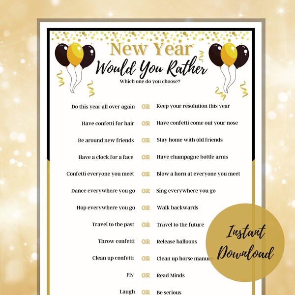 New Years Eve - Etsy